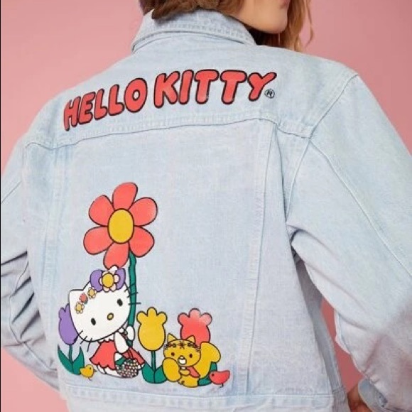 SHEIN | Jackets & Coats | Hello Kitty Sanrio Jean Jacket | Poshmark